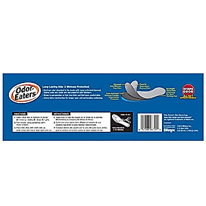 Odor-Eaters Ultra Durable, Heavy Duty Cushioning Insoles, 1 pair (Pack of 4)