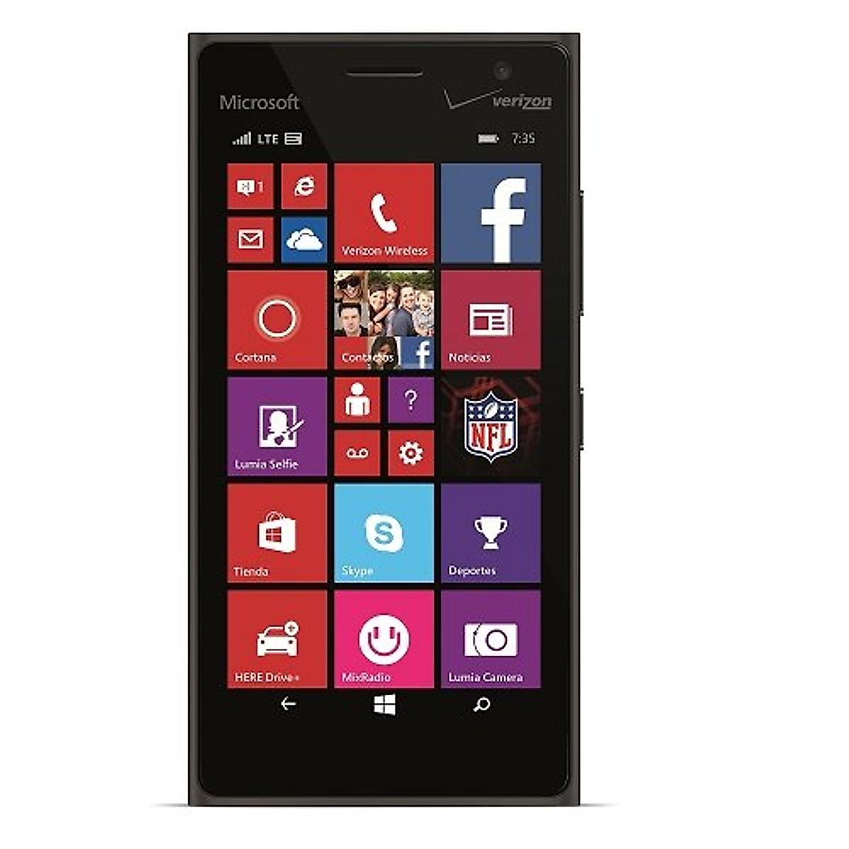 Lumia 735, Black (Verizon Wireless)