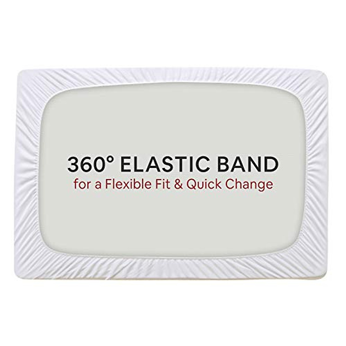 iLuvBamboo Crib Mattress Protector -2 PACK- Waterproof Pad Cover -28” x 52”- Quilted Soft Bamboo Jacquard Fitted Topper - Breathable & Noiseless - Best Baby Gifts for Potty Training Toddlers & Infants