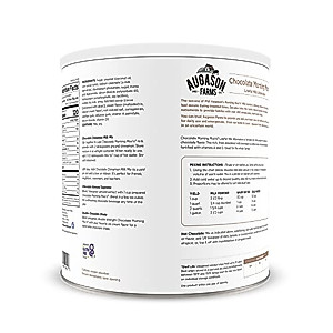 Augason Farms Morning Moo's Chocolate Low Fat Milk Alternative Can, Emergency Food Supply, Everyday Meals, 67 Servings