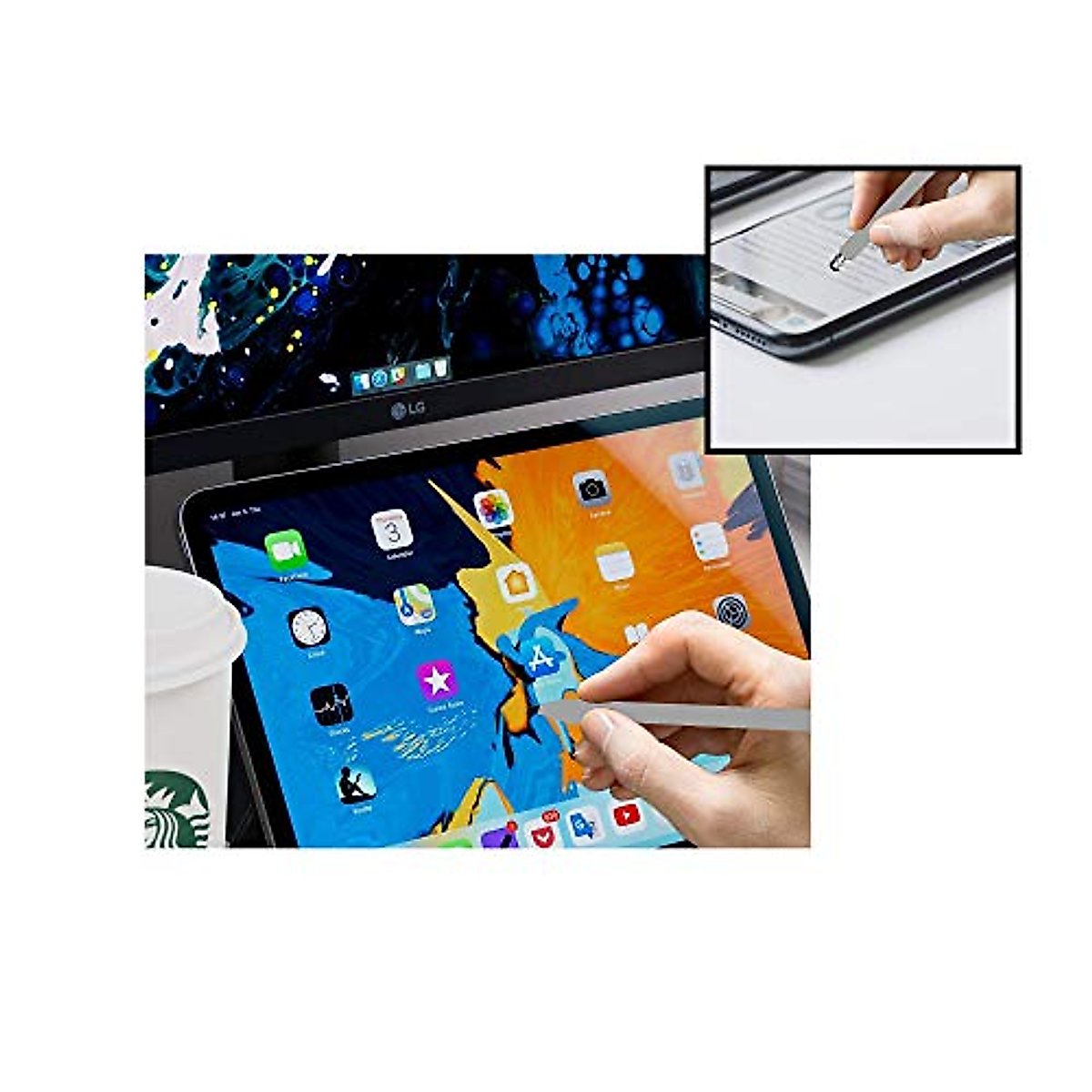 Tek Styz Pro Stylus Capacitive Pen Upgraded Works for Plantronics BackBeat FIT 3100 with Custom High Precision Touch Full Size 3 Pack! (Silver)
