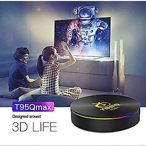 Android 9.0 TV Box T95Q Amlogic S905X3 with 4GB Ram 64GB Rom 4K Ultra HD H.265 Dual Band WiFi Bluetooth 4.0 Media Box 2.4/5Ghz WiFi 100M Lan
