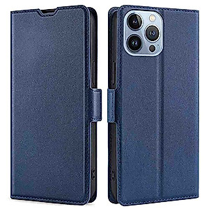 CYR-Guard Phone Cover Wallet Folio Case for Oppo REALME 7 PRO, Premium PU Leather Slim Fit Cover for REALME 7 PRO, Easy Use, Blue