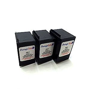 PostageInk.com 793-5 / SL-798-0 Ink Cartridge Replacement for use with P700, DM100i, DM125i, DM150i, DM175i, DM200L, DM225, Pack of 3