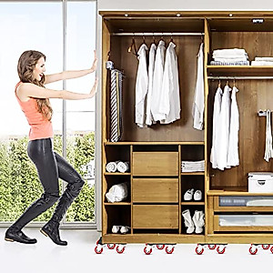 5 Wheel Furniture Dolly, 1100lbs Moving Dollies with 5 Wheels, 360° Rotation Moving Furniture Lifter for Heavy Duty, Heavy Furniture Mover Tool for Sofa Refrigerator Bed