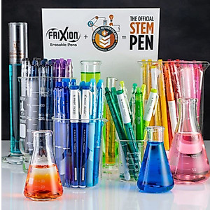 PILOT FriXion Ball Erasable & Refillable Gel Ink Stick Pens, Fine Point, Black/Blue/Red Inks, 3-Pack (31557)