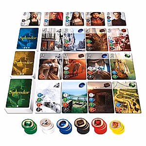 Splendor Board Game (Base Game) - Strategy Game for Kids and Adults, Fun Family Game Night Entertainment, Ages 10+, 2-4 Players, 30-Minute Playtime, Made by Space Cowboys