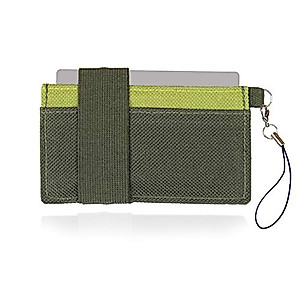 Crabby Wallet - Thin Minimalist Front Pocket Wallet - Credit Card Holder - Small Travel Wallets -  Compact Wallets For Men and Women -  Carry Cards, Cash, Phone, Keys- Secure Canvas Wallet - Scipio
