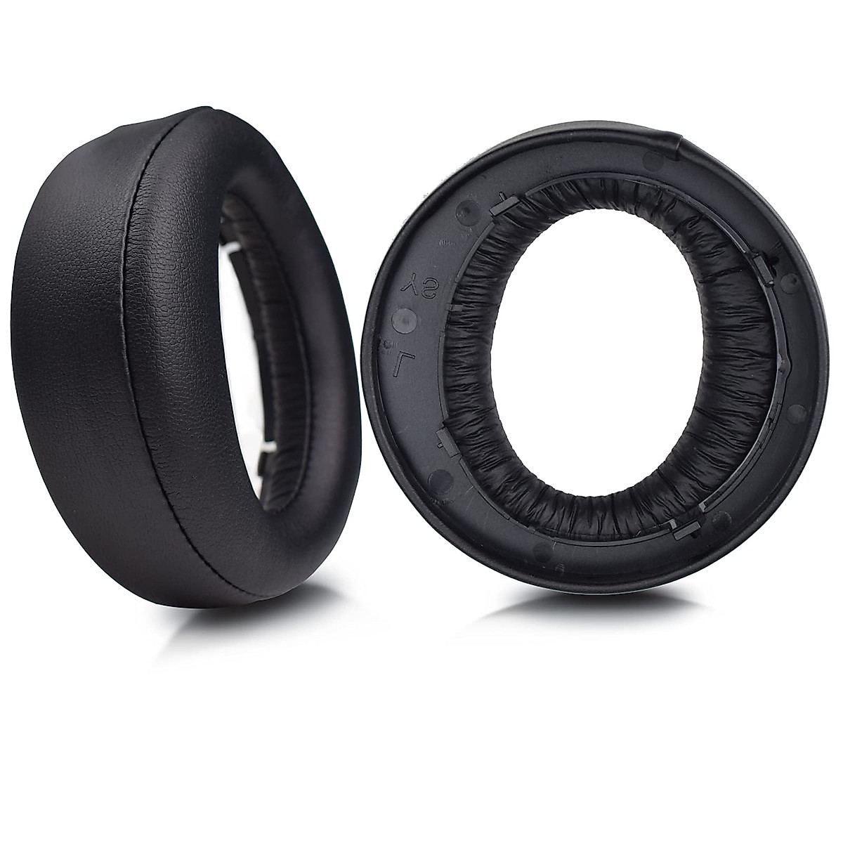 MOLGRIA Replacement Ear Pads, Earpads Cushion Cover for Sony PS3 PS4 Gold Wireless Playstation 3 Playstation 4 Headset 2018 Version CECHYA-0080 Stereo 7.1 Virtual Surround Headset(Black)