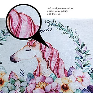 Amagical 16 Pieces Shower Curtain Set Bathroom Mat Set Unicorn Printed Bath Mat Contour Mat Toilet Cover Shower Curtain 12 Hooks
