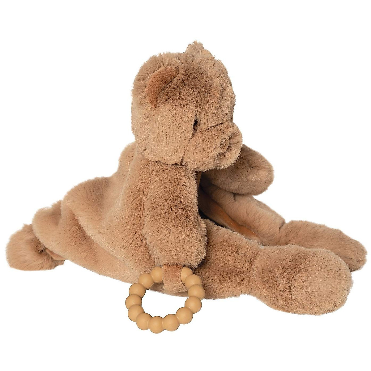 Manhattan Toy Sleepy Time Bear Plush Baby Lovie Blankie with Removable Silicone Teether Ring