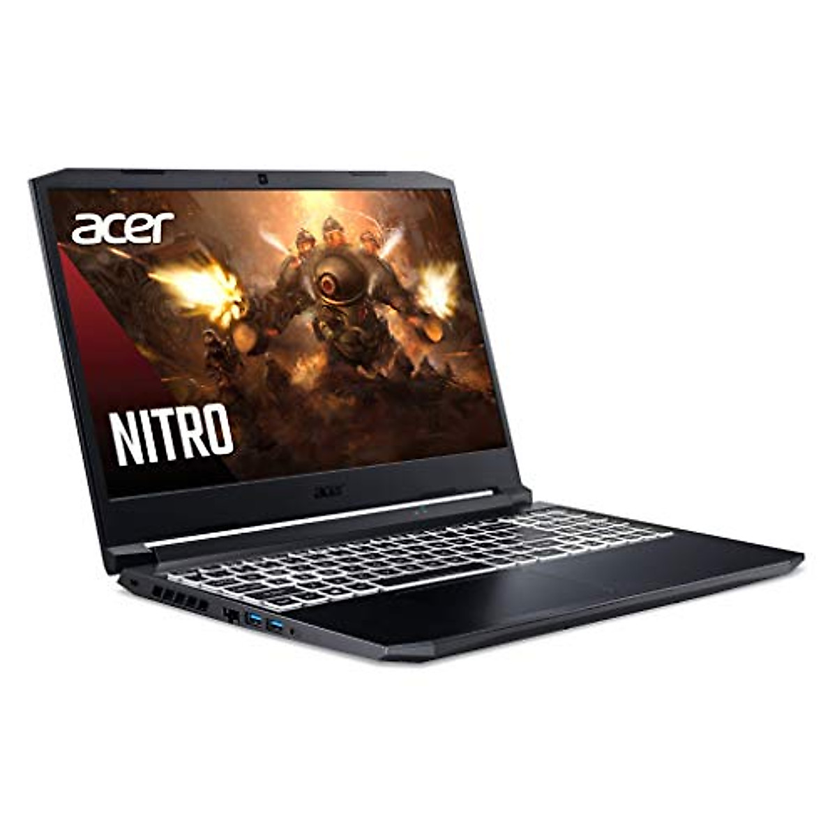 Acer Nitro 5 AN515-45-R92M Gaming, AMD Ryzen 7 5800H (8-Core) | NVIDIA GeForce RTX 3060 Laptop GPU |15.6" FHD 144Hz IPS Display | 16GB DDR4 | 512GB NVMe SSD | WiFi 6 | RGB Backlit Keyboard