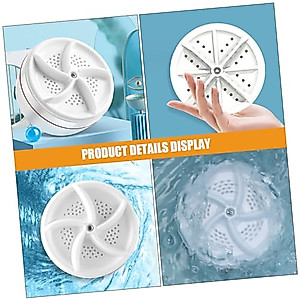 LIFKICH 5pcs Mini Washing Machine Mini Lavadora Travel Washer Mini Portable Washer Bucket Washing Machine Mini Dishwasher for Sink Mini Washer Portable Clothes Washer White Plastic