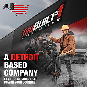 TRUBUILT1 AUTOMOTIVE Tailgate Handle Assembly - Compatible with 1998-2011 Ford Ranger - Liftgate Latch Exterior Rear Handle - Textured Metal - OEM 1L5Z9943400AAA, 1L5Z-9943400-AAA