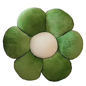 AZCHEN Flower Pillow Patio Furniture Cushions Standard Throw Pillow Home Chair Cushion Decorative Pillow Cushion (11.8inch, Dark Green)