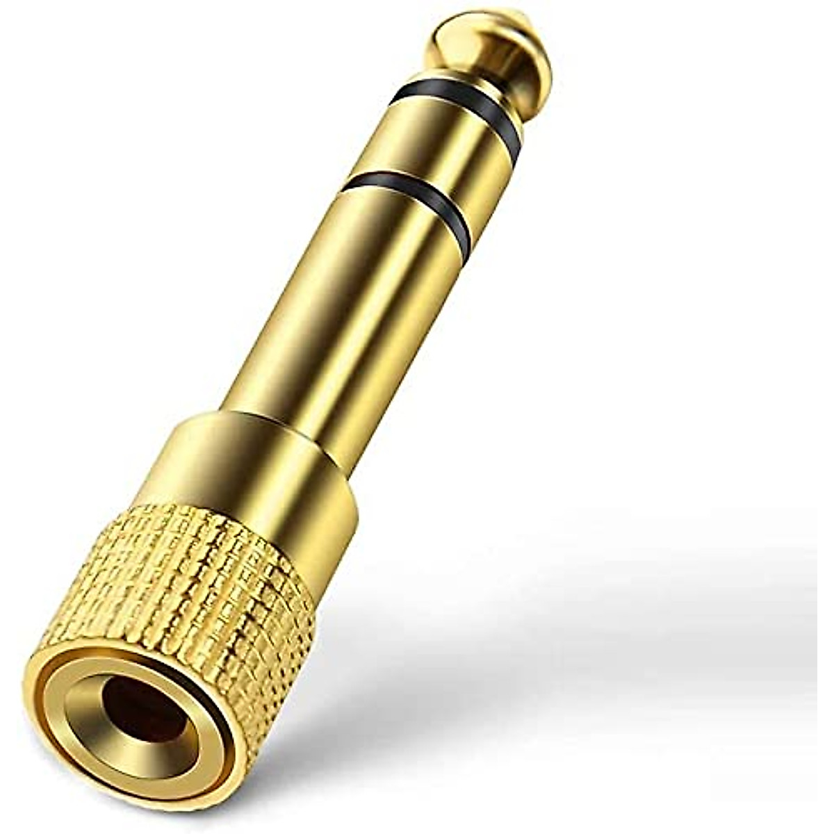 JacobsParts 3.5mm 1/8" Female to 6.35mm 1/4" Male TRS Stereo Audio Headphone Adapter Converter (5-Pack)