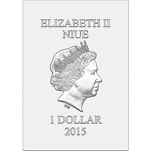 2015 NU limited NIUE 2015 $1 VINTAGE MINI POSTERS - WASHINGTON D.C. LIMITED 1/2 OZ SILVER COIN $1 Uncirculated
