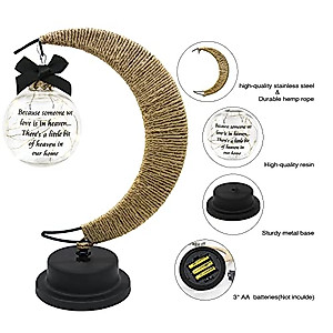Mayamila Sympathy Gifts Memorial Moon Lamp Gifts in Memory of Loved One Bereavement Gifts Remembrance Gifts Condolence Gifts for Loss of Mother, Loss of Father