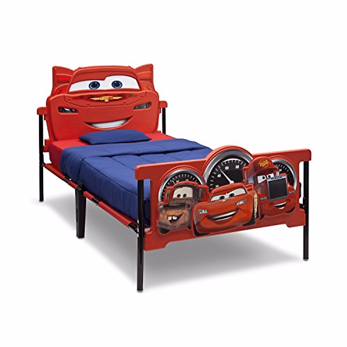 Delta Children Plastic 3D-Footboard Twin Bed, Disney/Pixar Cars