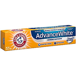 Arm & Hammer Advance White Extreme Whitening Toothpaste, Clean Mint, 6 Ounce (Pack of 3)