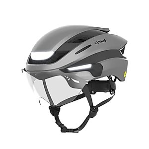 Lumos Ultra E-Bike Smart Helmet | NTA 8667 Certified | Front & Rear LED Lights | Retractable Face Shield | App Controlled | EBike, Scooter, Cycling, Bicycle | Adults, Men Women