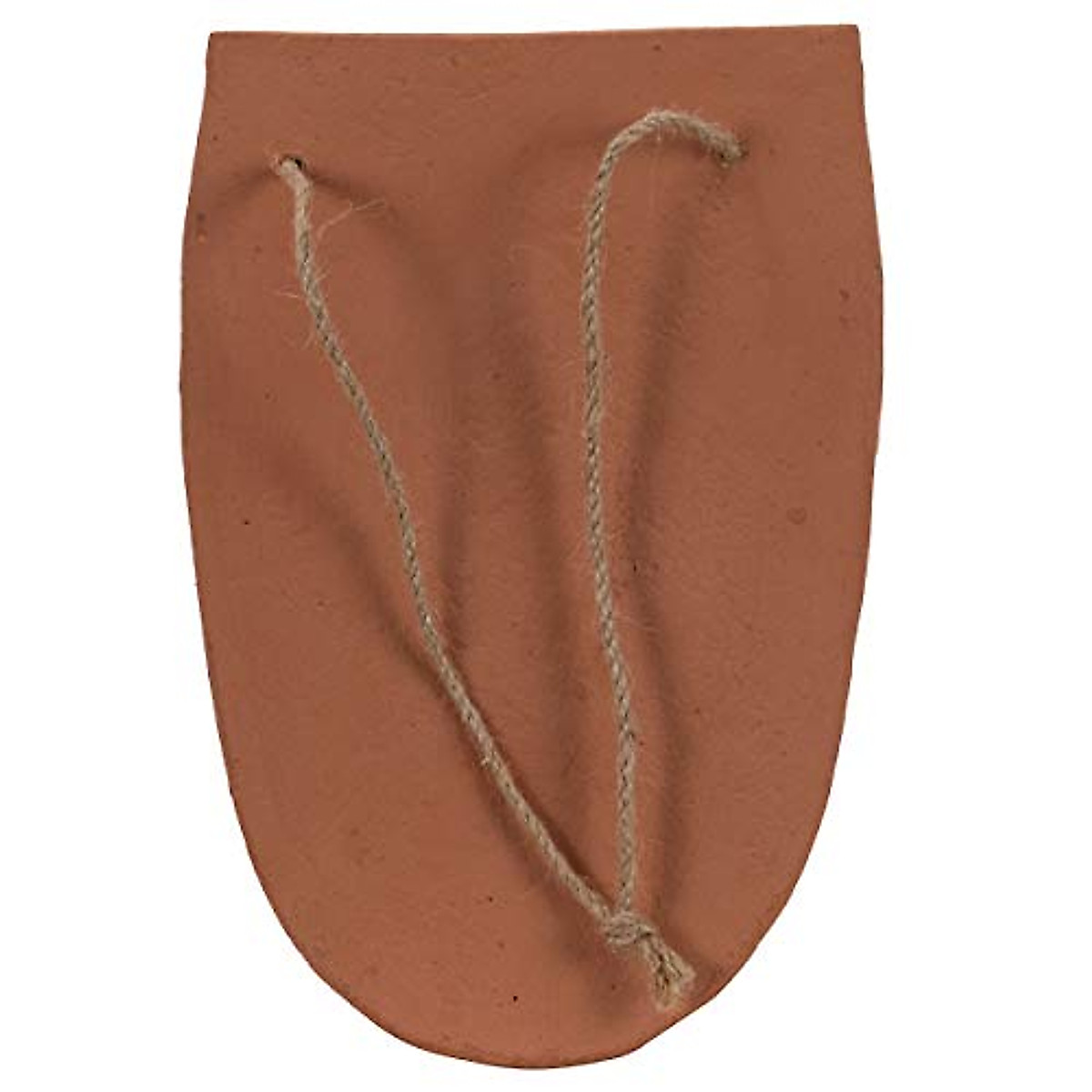 Foreside Home & Garden Terracotta Hanging Wall Storage Pocket with Jute Hanger