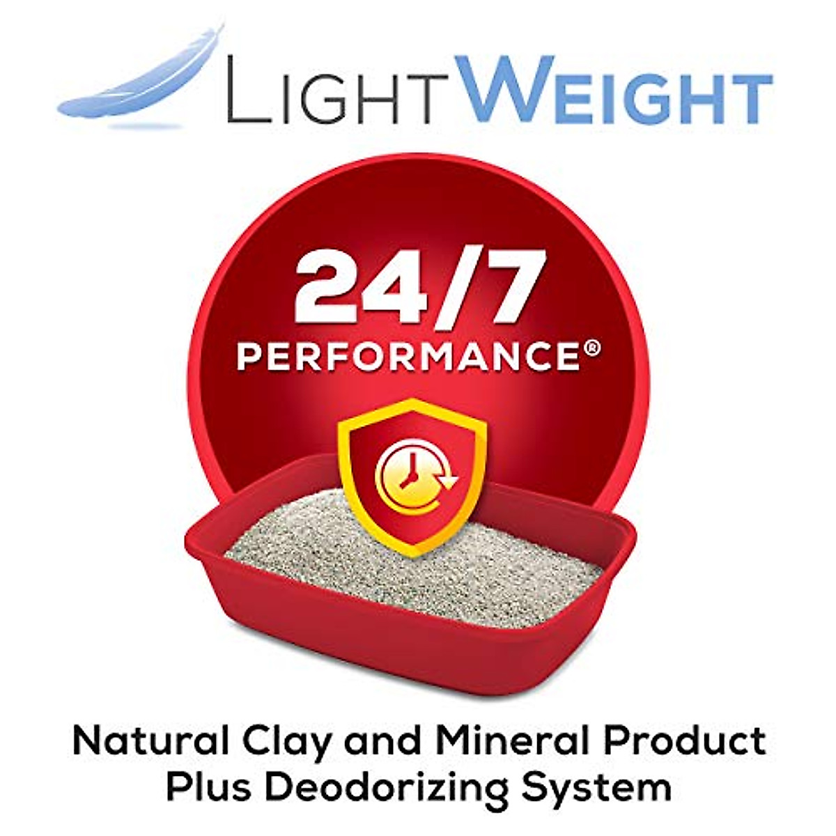 Purina Tidy Cats Lightweight Clumping Cat Litter, 24/7 Performance Multi Cat Litter - 17 lb. Box