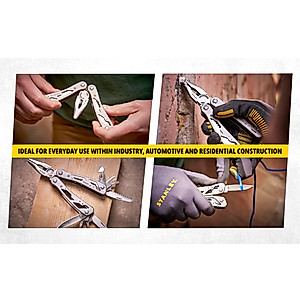 STANLEY Multitool, 12-in-1, Stainless Steel, Black Pouch (84-519K)