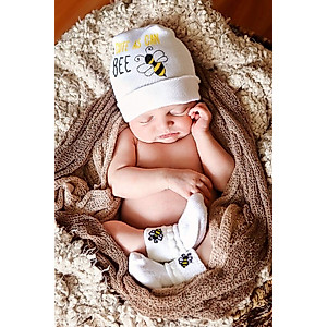 Nurses Choice Newborn Baby Cute As Can BEE Hat & Sock Set Yellow