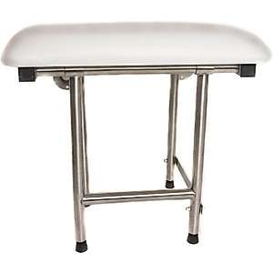 Folding Shower Seats [22”x16”, Padded] Shower Chair for Inside Shower, Wall Mount Shower Seats for Adults, Elderly and Disabled, ADA Foldable Swing Down Shower Chair by CSI Bathware