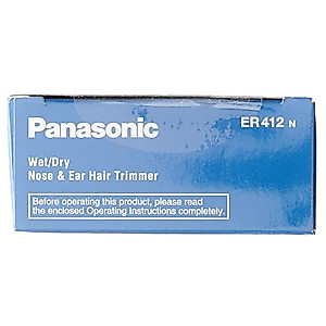 Panasonic ER-412 Water Washable Nose/Ear Hair Trimmer Black