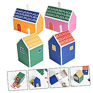 ULTECHNOVO 32 Pcs Candy Cookie Box Christmas Gift Bags Candy Holder Sugar Cookies Small Packaging Supplies Candy Container Handheld Present Bags Gift Packing Cases Paper Biscuit Multifunction