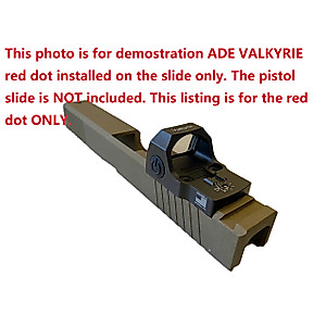 Ade Advanced Optics Valkyrie 4MOA Green Dot Sight for RMR Footprint/Mounting Plate/Slide/Plate Optics Ready Pistol - 4 MOA