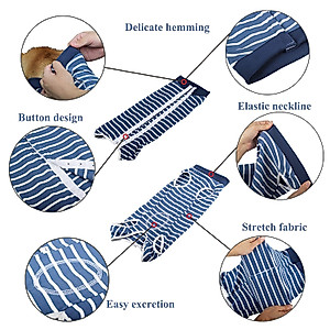 Coppthinktu Dog Recovery Suit for Abdominal Wounds, Breathable Dog Surgery Recovery Suit for Dogs, E-Collar Alternative After Surgery Wear Suit for Small/Medium Dogs
