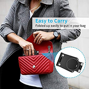 SUPERONE Stand for MagSafe Charger, Foldable Magsafe Charger Stand Aluminum Charging Dock Holder Cradle for iPhone 14 13 12 Pro/Max/Mini/Plus, [MagSafe Charger Not Included]