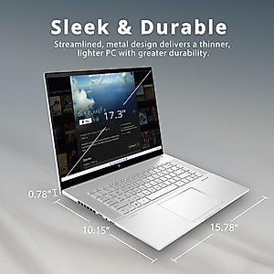 HP Envy 16" WQXGA Touchscreen Business Gaming Laptop, Intel Core i9-13900H, NVIDIA RTX 4060 8G, 64GB DDR5 RAM, 4TB PCIe SSD, Backlit Keyboard, B&O Audio, 5MP Camera, Silver, Win 11, 32GB USB Card