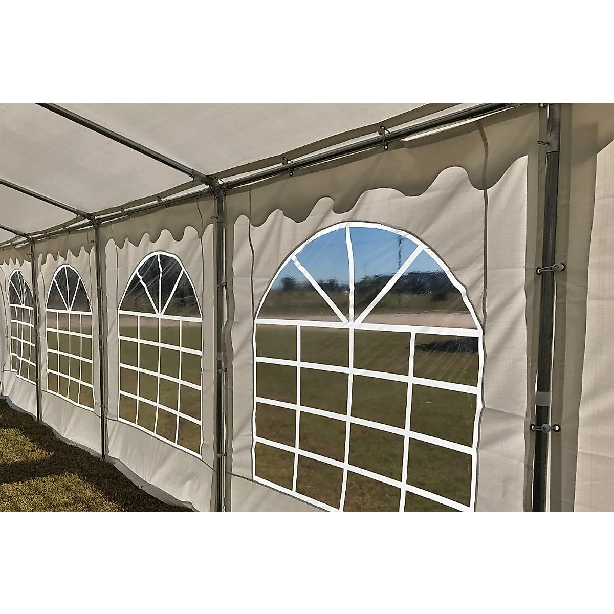 DELTA 40'x20' Budget PVC Party Tent,Tents for Parties, Carpas para Fiestas,Large Wedding Tent,Outdoor Event Canopy,with Waterproof Top Cover,Removable Window Walls,Commercial/Residential Use