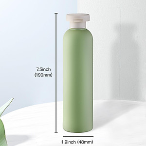 Lusiyi Squeeze Bottles 8 oz, 3 Pack Travel Shampoo and Conditioner Bottles, Plastic Refillable Containers for Lotion(8oz, Green)