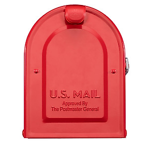 ARCHITECTURAL MAILBOXES 7600R MB1 Mailbox, Medium, Red