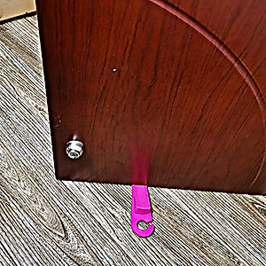 SPDTECH 2 Pack Door Stops Pink with Hanger Multi Surface Anti Slippery Door Stop with Heavy Duty Design Flexible and Wedge Non Scratching Door Holder Suitable for Clearance Height Less Than 1 inch