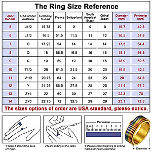 FaithHeart Wedding Band Rings for Women Gold Plated 8mm LGBTQ Love Spinner Thumb Rings for Man Size 9