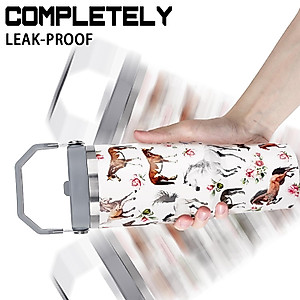 Unyopsa Horse Gifts for Women Girls, 30oz Horse Tumbler with Handle, Horse Stuff for Men Horse Lovers, Stainless Steel Insulated Horse Water Bottle Travel Cup