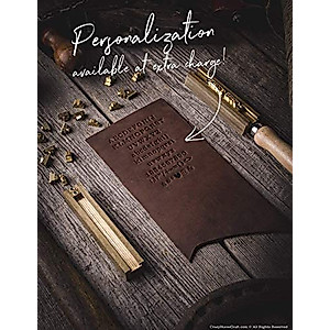 iPad Pro 12.9 inch leather case | Classic Brown, iPad Pro 11″ iPad 10.2 sleeve, Apple pencil pocket/holder handmade Crazy Horse leather, NEW 2020 iPad Air 10.9 inch tablet, cover/Crazy Horse Craft