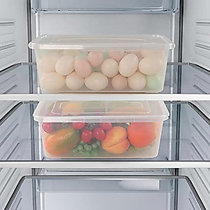 Ramddy 4 Packs 14 Quart Clear Latching Box, Plastic Storage Bin with Lid