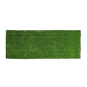 Falflor Artificial Trurf Area Rug 2.1' X 6' Grass Outdoor Rug Synthetic Grass Rug for Deck Realistic Fake Grass Turf Mat Indoor Outdoor Patio Mat Carpet Runner for Garden Balcony