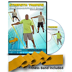 Exercise for Seniors DVD Program- 3 Senior exercise DVDs + Resistance Band. Demonstrated both as standing and chair exercise you choose what is best for you. Fun, easy to follow, go at your own pace.