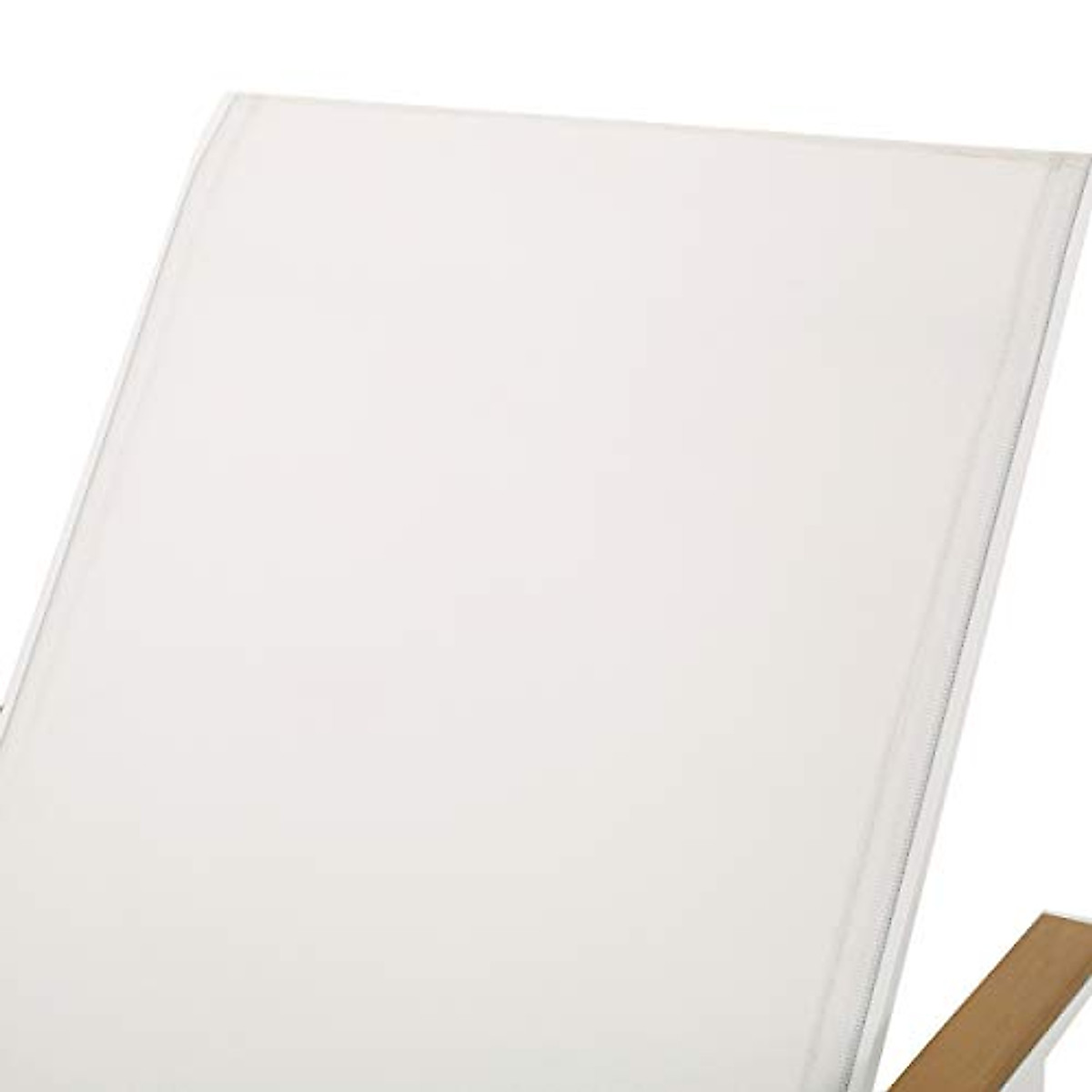 Christopher Knight Home Teresa Outdoor Aluminum Chaise Lounge with Mesh Seating (Set of 2), White