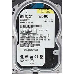 WD400BB-60DGA0, DCM DSCAHV2CH, Western Digital 40GB IDE 3.5 Hard Drive