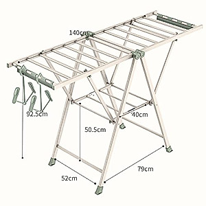 LHX Balcony Home Indoor and Outdoor Folding Clothes Drying Pole Drying Clothes