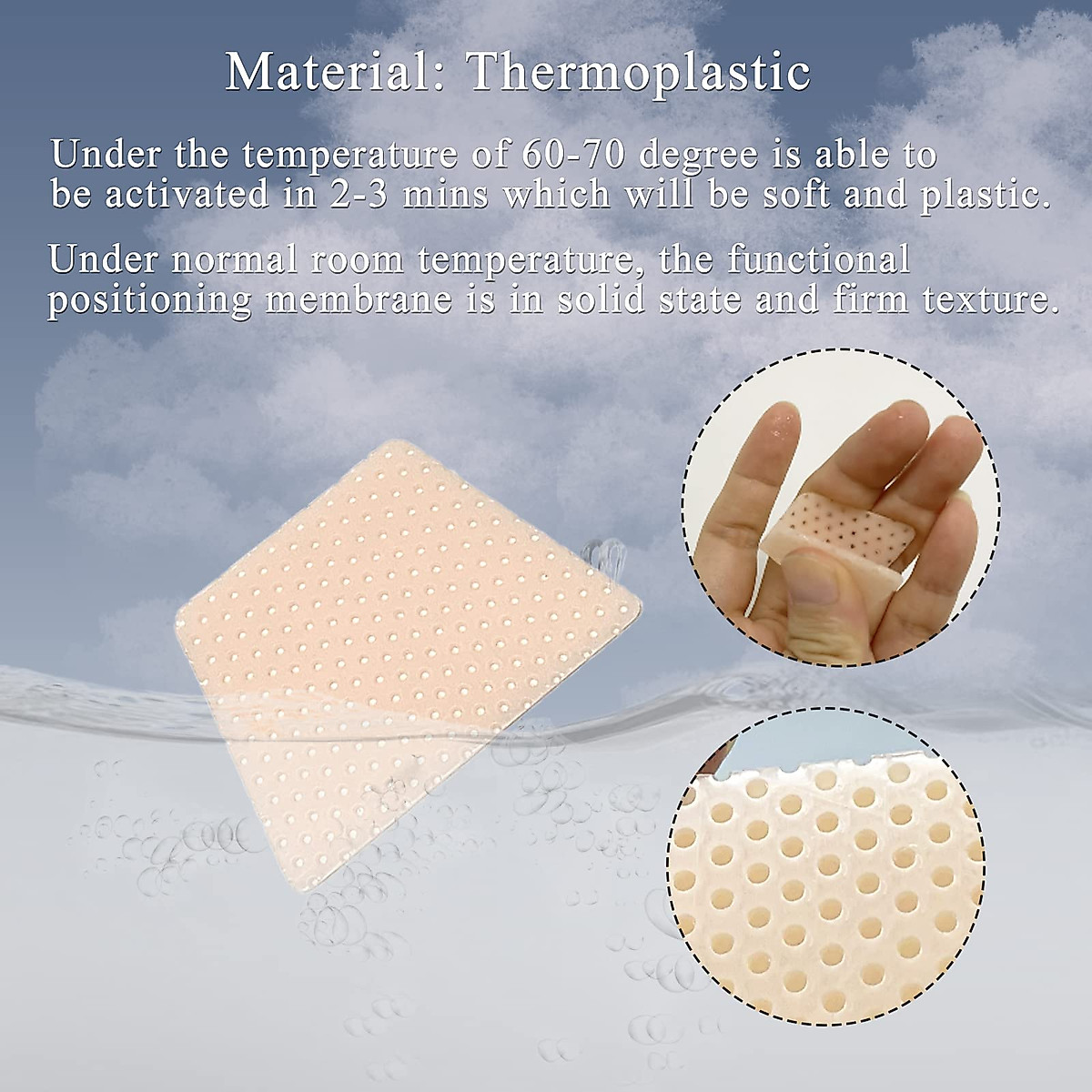 CHOYTONG Thermoplastic Nasal Splints - Nose External Support Protector for Nose Brace Fracture, Rhinoplasty Septoplasty Surgery, ENT, Orthopedic Immobilization,5 PCS (M)